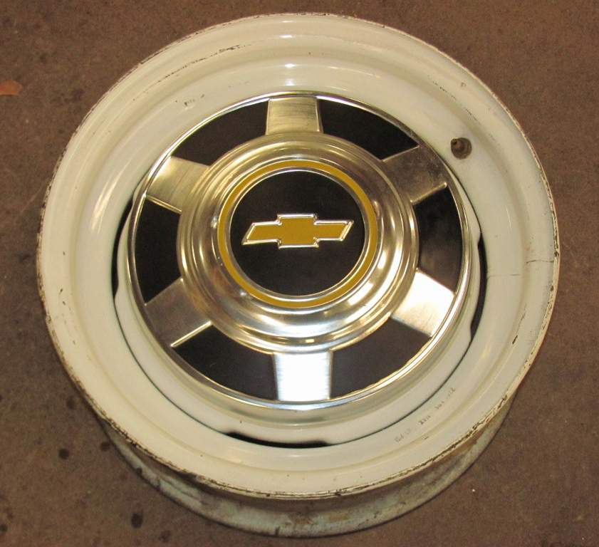 Set of (4) 15X8 Chevy Truck 6 Lug Rallye Wheels With Trim 4X4 GMC OEM ...